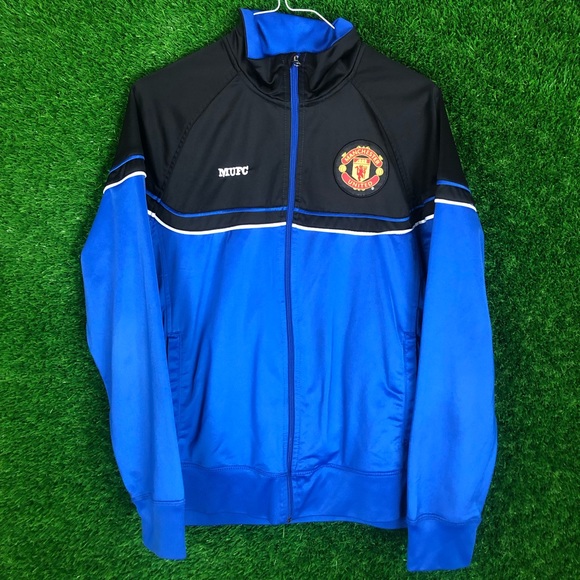 Manchester United | Jackets & Coats | Manchester United Blue Zip Up ...